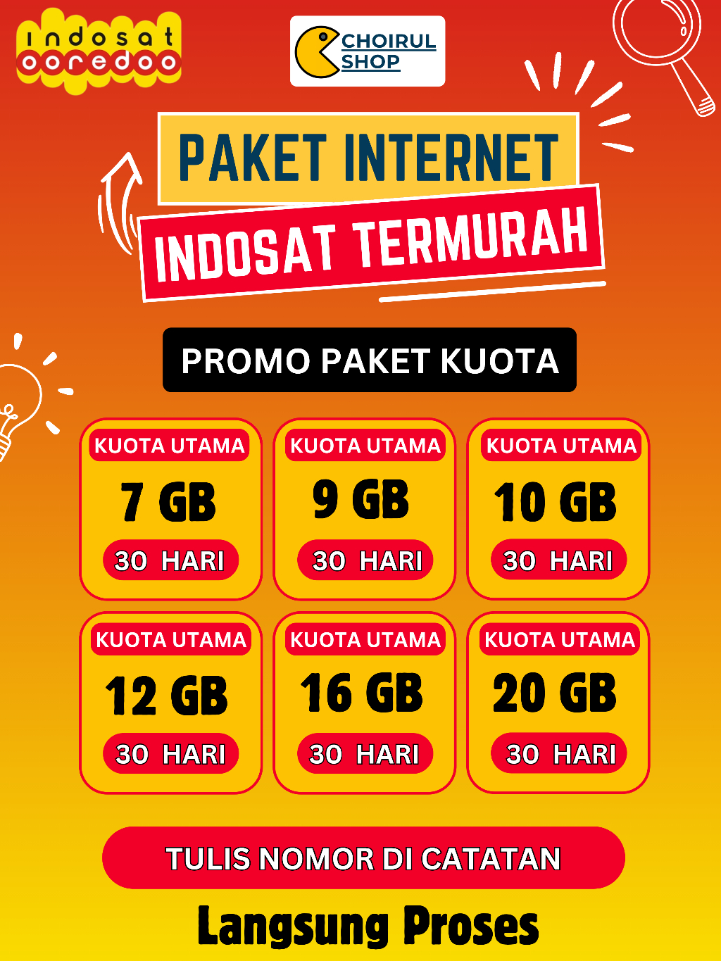 Jual Paket Data Indosat 30 Hari / Kuota Indosat 7GB - 20GB | Shopee ...