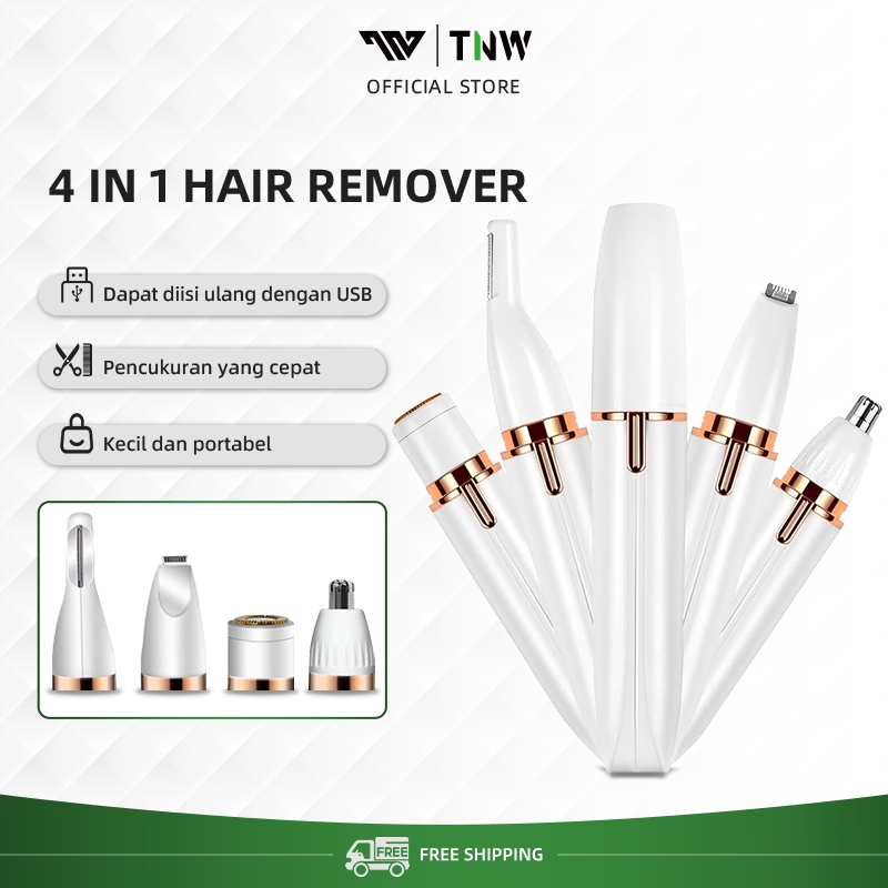 Jual TNW PW4 4 In 1 Alat Cukur Elektrik Wanita Penghilang Bulu Mini ...