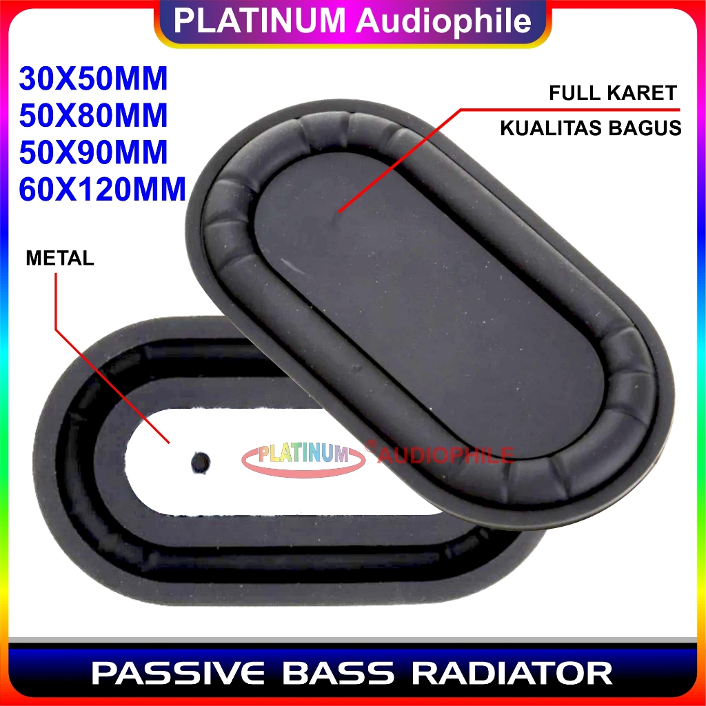 Jual Passive Bass Radiator PBR Oval pasif Membran Subwoofer | Shopee ...