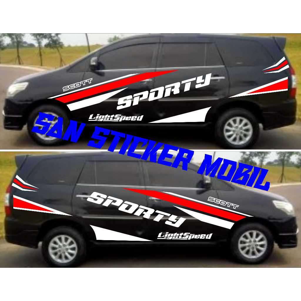 Jual 0142 cutting sticker mobil Innova desian mobil lain bisa | Shopee ...