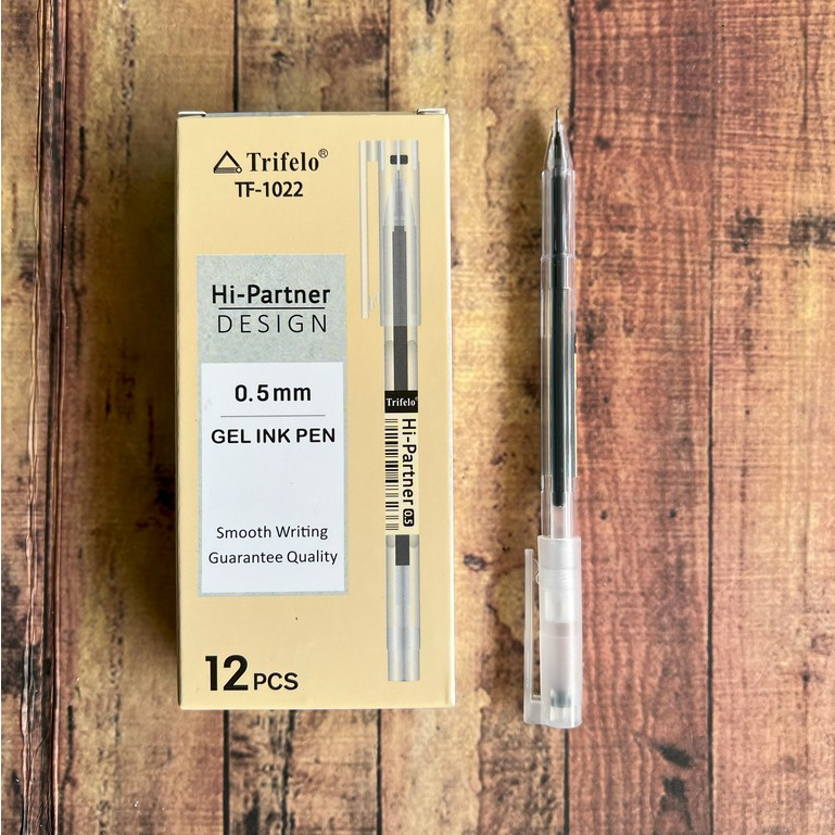 Jual 1 PCS Pen Trifelo Hi-Partner Design 0.5mm TF-1022 - Ballpoint Gel ...