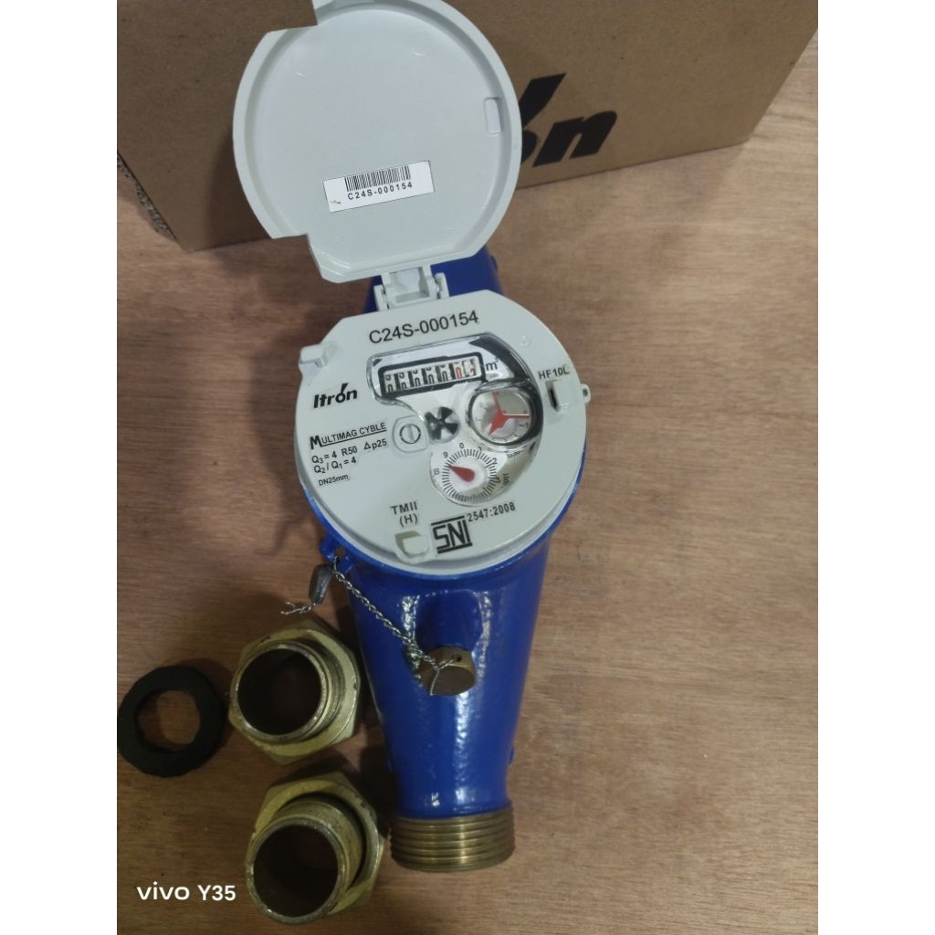 Jual Meteran Air merek ITRON size : 1" inch dn:25mm | Shopee Indonesia