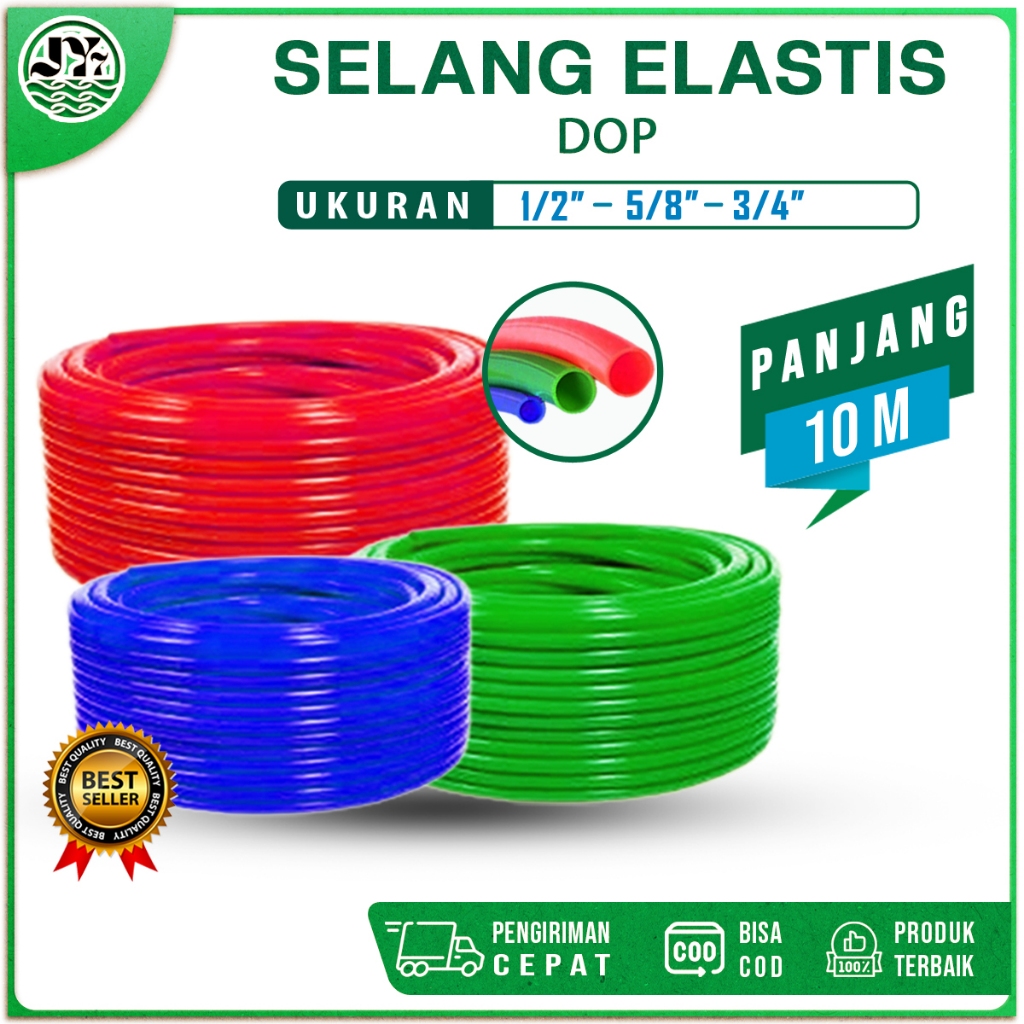 Jual SELANG AIR DOP ELASTIS 10 METER 1 ROL SELANG AIR 1/2 5/8 3/4 SELANG TAMAN CUCI MOTOR MOBIL ...
