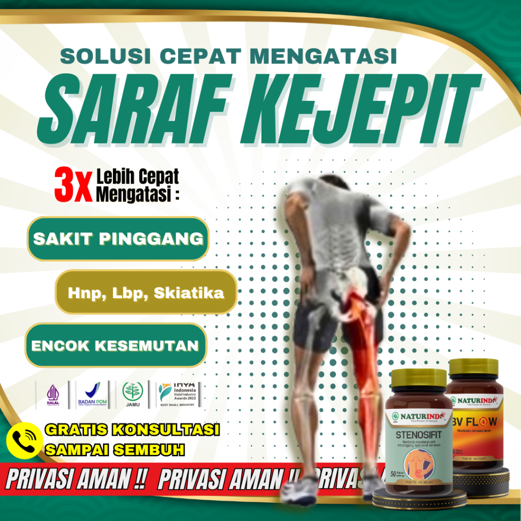 Jual Obat Saraf Kejepit Paling Ampuh Pinggang Dan Kaki Syaraf Terjepit Sakit Bokong Sampai ...