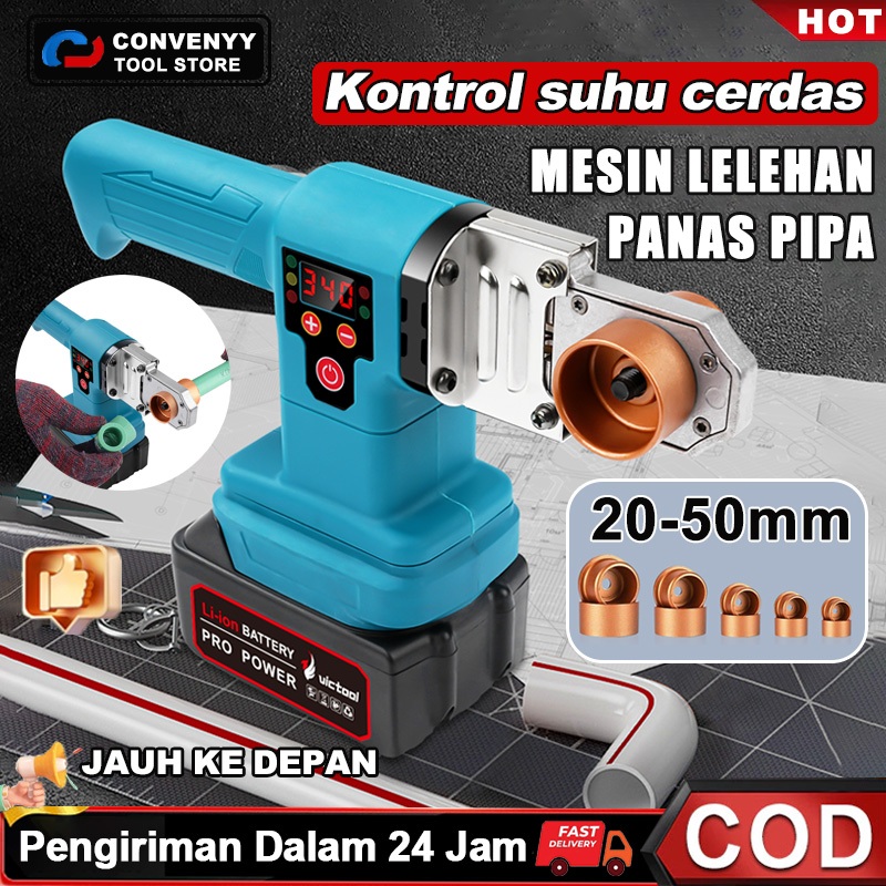Jual CONVENYY Pemanas Pipa Baterai litium Mesin Las PPR heater pipe ...