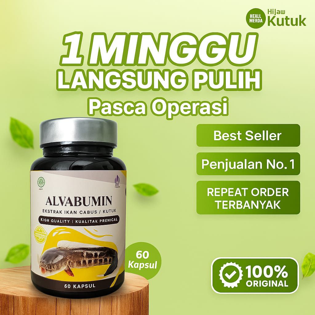 Jual KAPSUL KUTUK KUALITAS PREMIUM - KAPSUL IKAN GABUS MURNI - ALVABUMIN KAPSUL MINYAK IKAN ...
