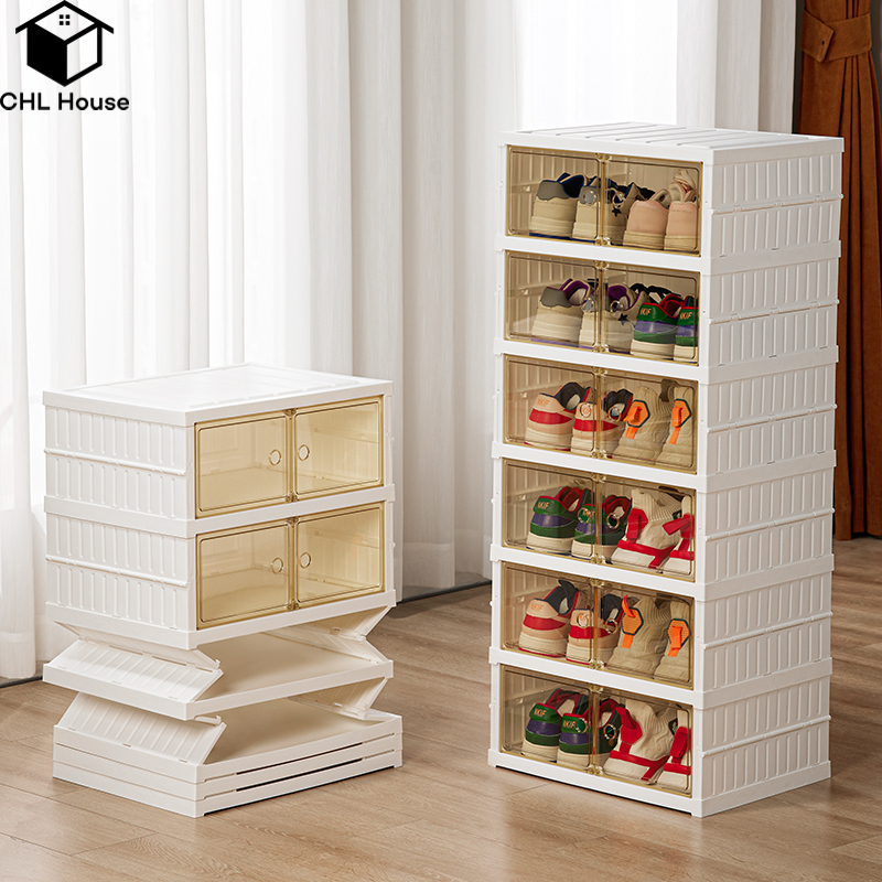 Jual 【Tidak Diperlukan Instalasi】CHL House Shoe Storage Boxes 6-9 ...