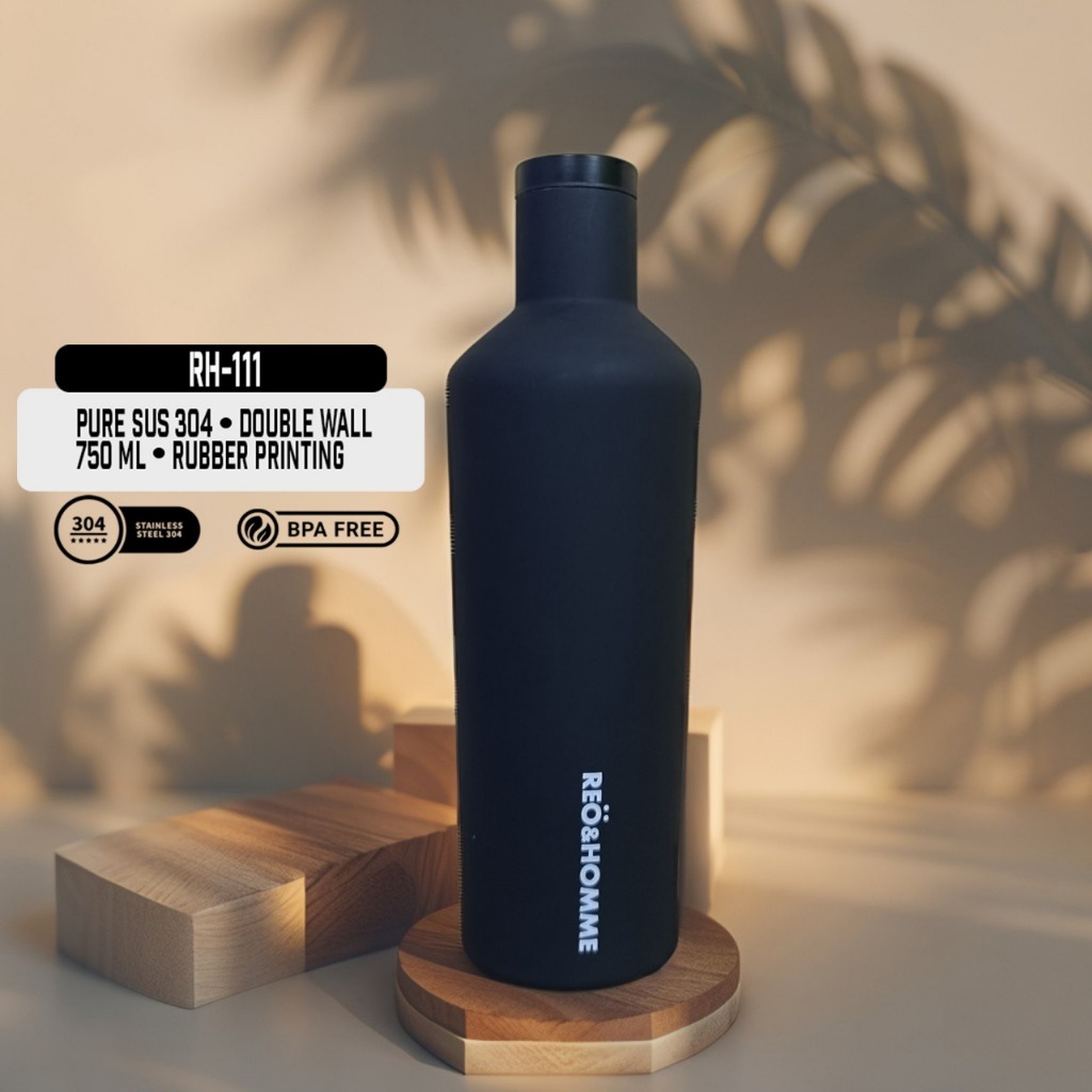 Jual Botol thermos stainless Rubber RH-111 Tahan panas dan dingin 750ml ...