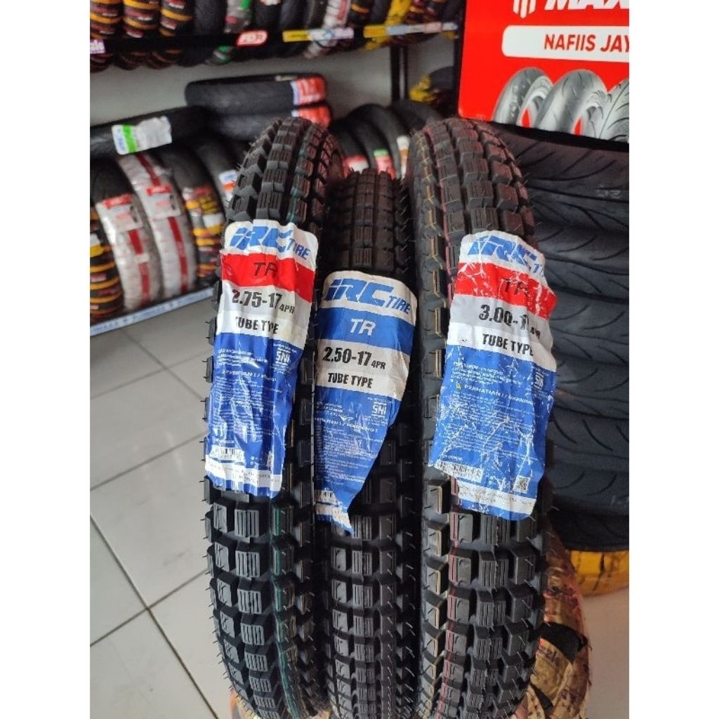 Jual IRC TR SEMI TRAIL (BAN TAHU) 250-17 275-17 | Shopee Indonesia