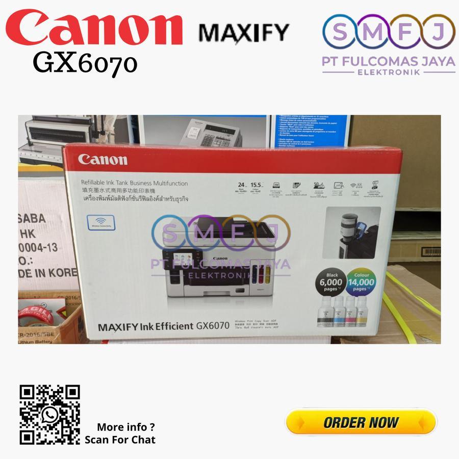 Jual MESIN FOTOCOPY CANON MAXIFY GX-6070 GX6070 ORIGINAL GARANSI RESMI ...