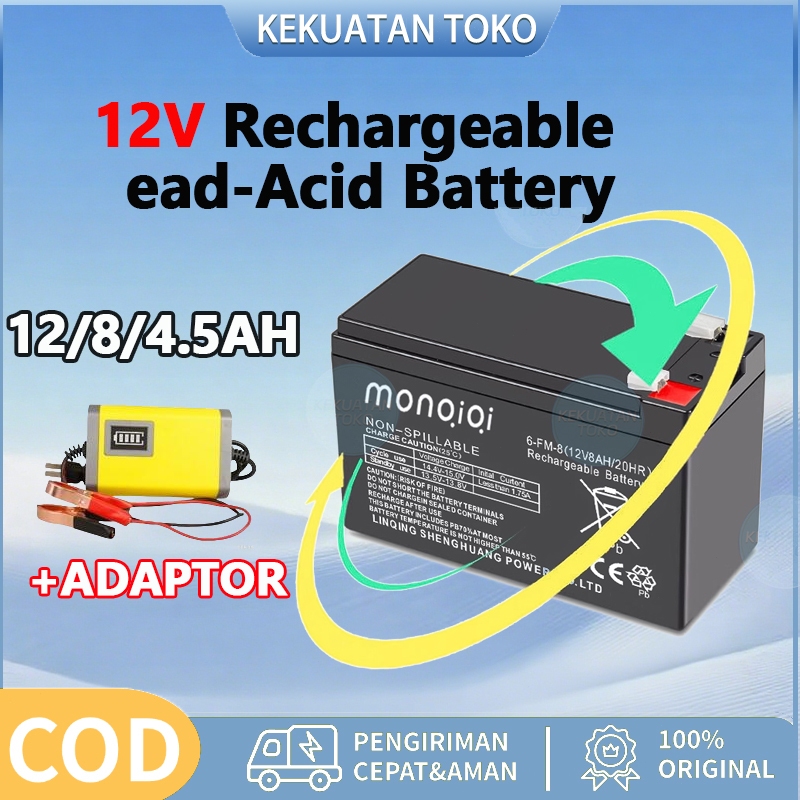 Jual Aki UPS VRLA 12V 8Ah/12Ah Suplai Daya Komputer Baterai Aki Kering Sepeda Listrik Kering ...