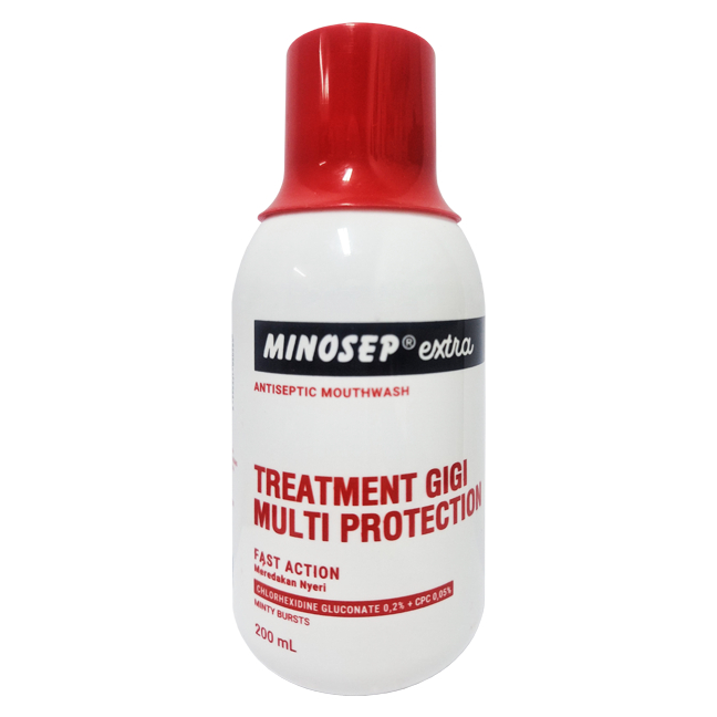 Jual MINOSEP EXTRA 200 ML / KESEHATAN GIGI & MULUT / OBAT KUMUR ...