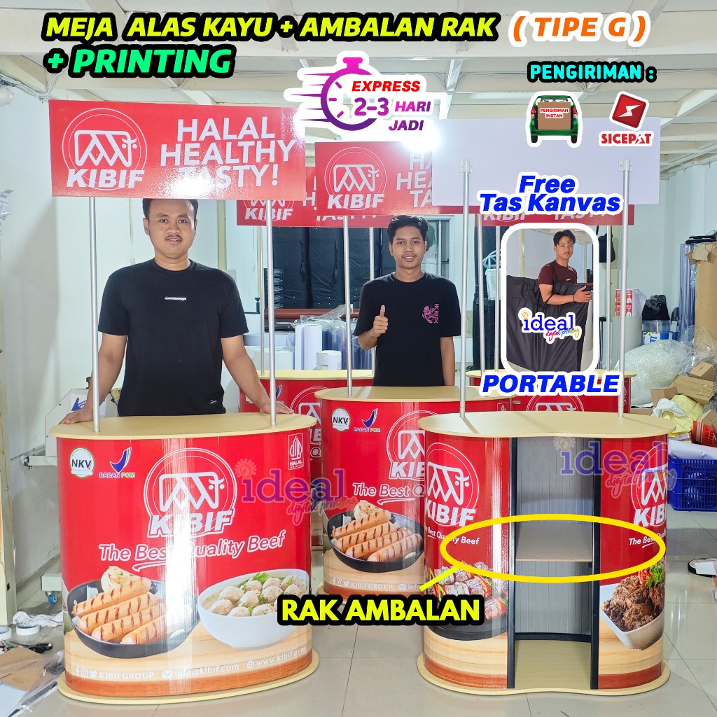 Jual Polycounter header RAK Ambalan Tipe G alas kayu / Poly counter ...