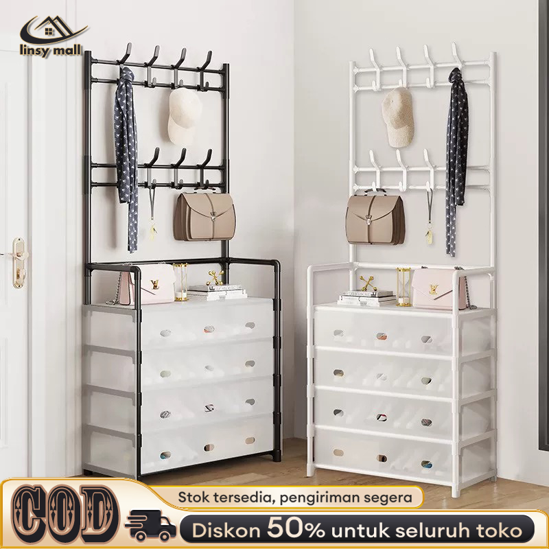Jual Rak Sepatu Penyimpanan Tempat Topi Rak Gantungan Baju Hanger Tas ...