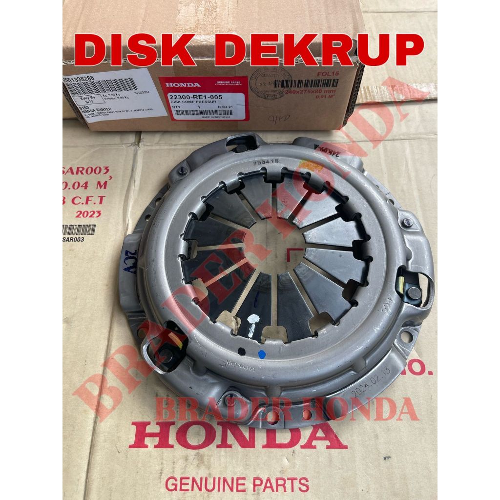 Jual PLAT KAMPAS KOPLING DEKRUP LAHAR MATAHARI MOBILIO BRIO JAZZ S RS ...