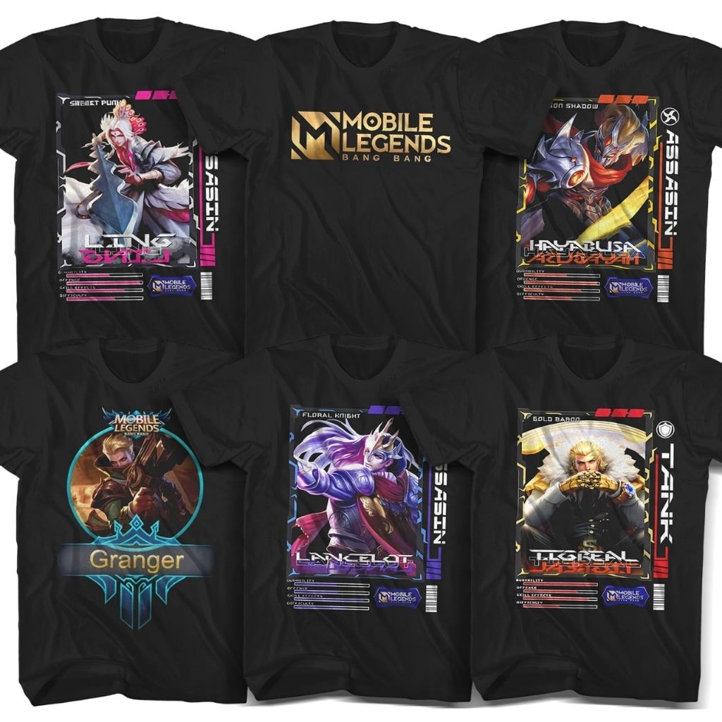 Jual kaos game MOBILE LEGENDS kaos Distro pria wanita | Shopee Indonesia