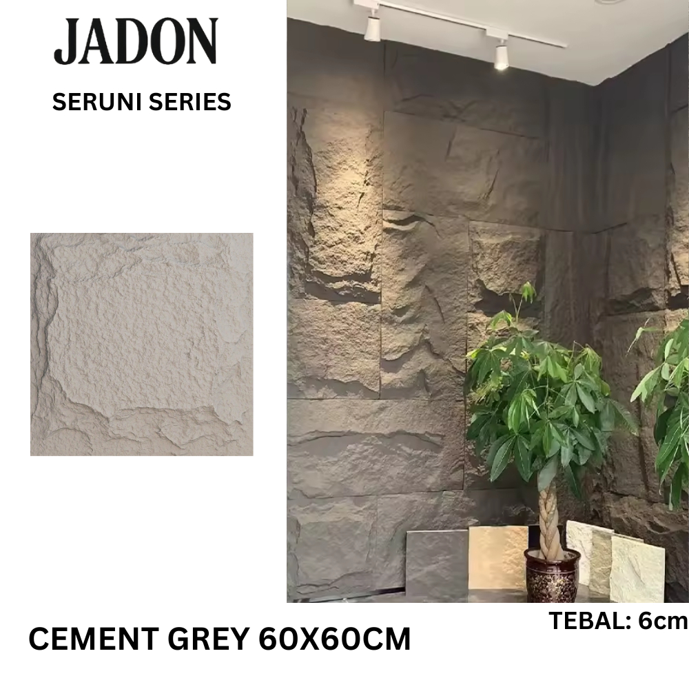 Jual PU Stone Rock Wall Panel Dinding Motif Batu Alam 60cm x 60cm x 6 ...