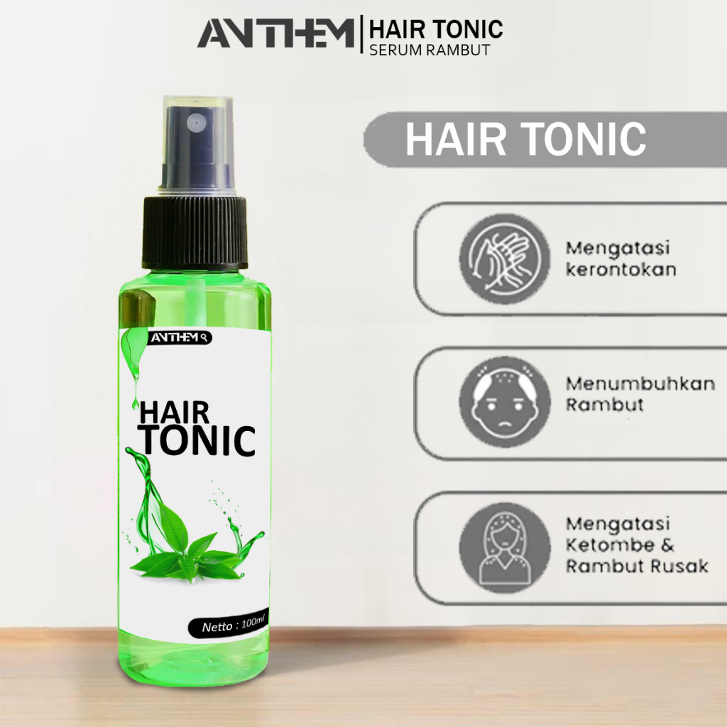 Jual HAIR TONIC RAMBUT 100 ML VITAMIN PENUMUMBUH RAMBUT DAN PELURUS ...