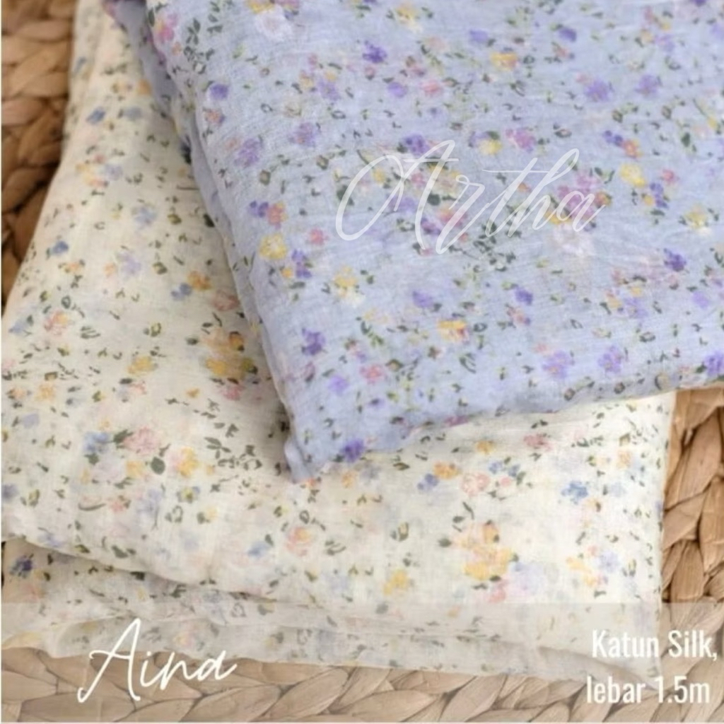 Jual kain katun silky sutra motif bunga halus lembut | Shopee Indonesia