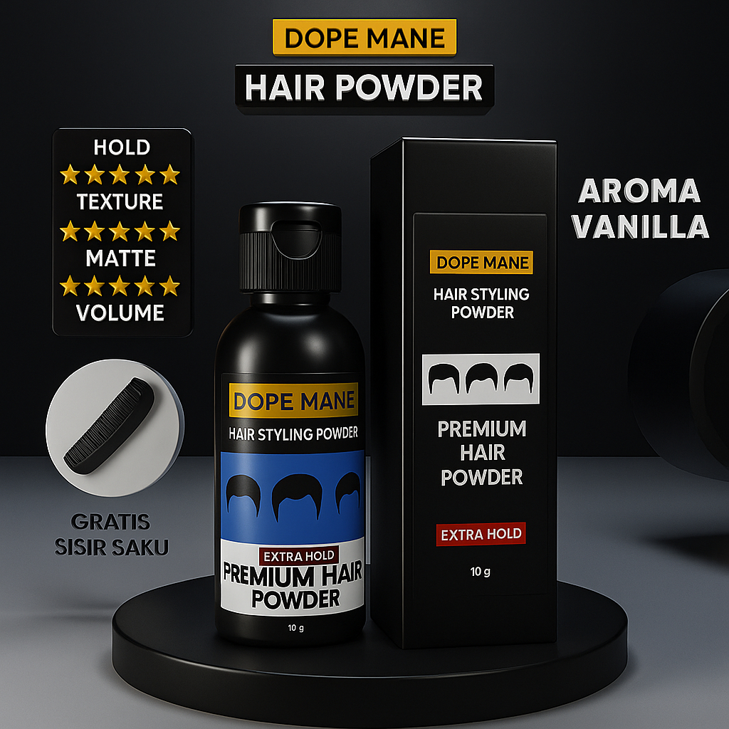 Jual HAIR POWDER DOPE MANE 20g + GRATIS SISIR SAKU | Shopee Indonesia
