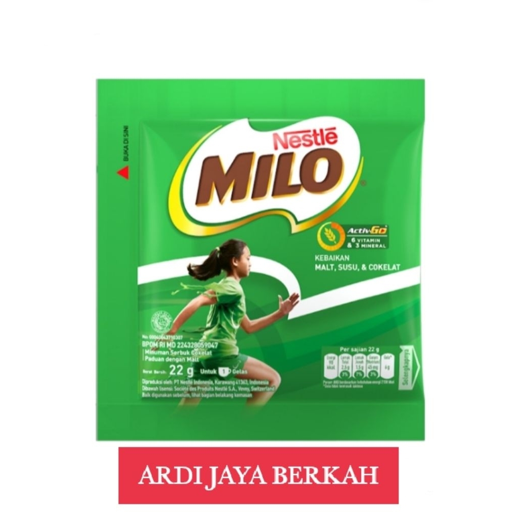 Jual Milo Activ Go Susu Cokelat Sachet 22g | Shopee Indonesia