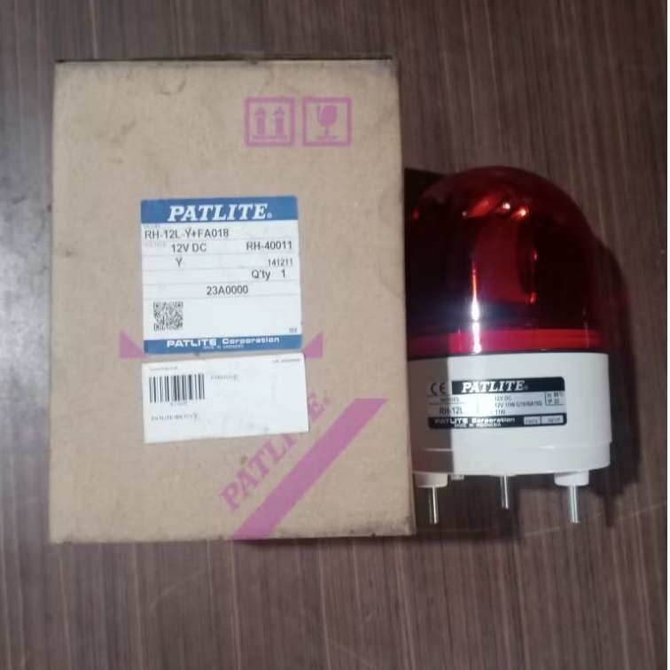 Jual Lampu Rotary Patlite RH-12L (12V DC) Merah | Shopee Indonesia