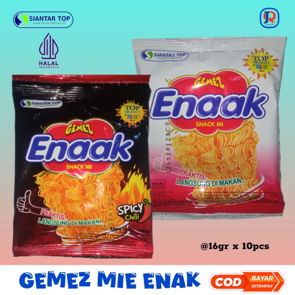Jual MIE ENAAK GEMEZ SNSCK MI @16GR X 10pcs | Shopee Indonesia