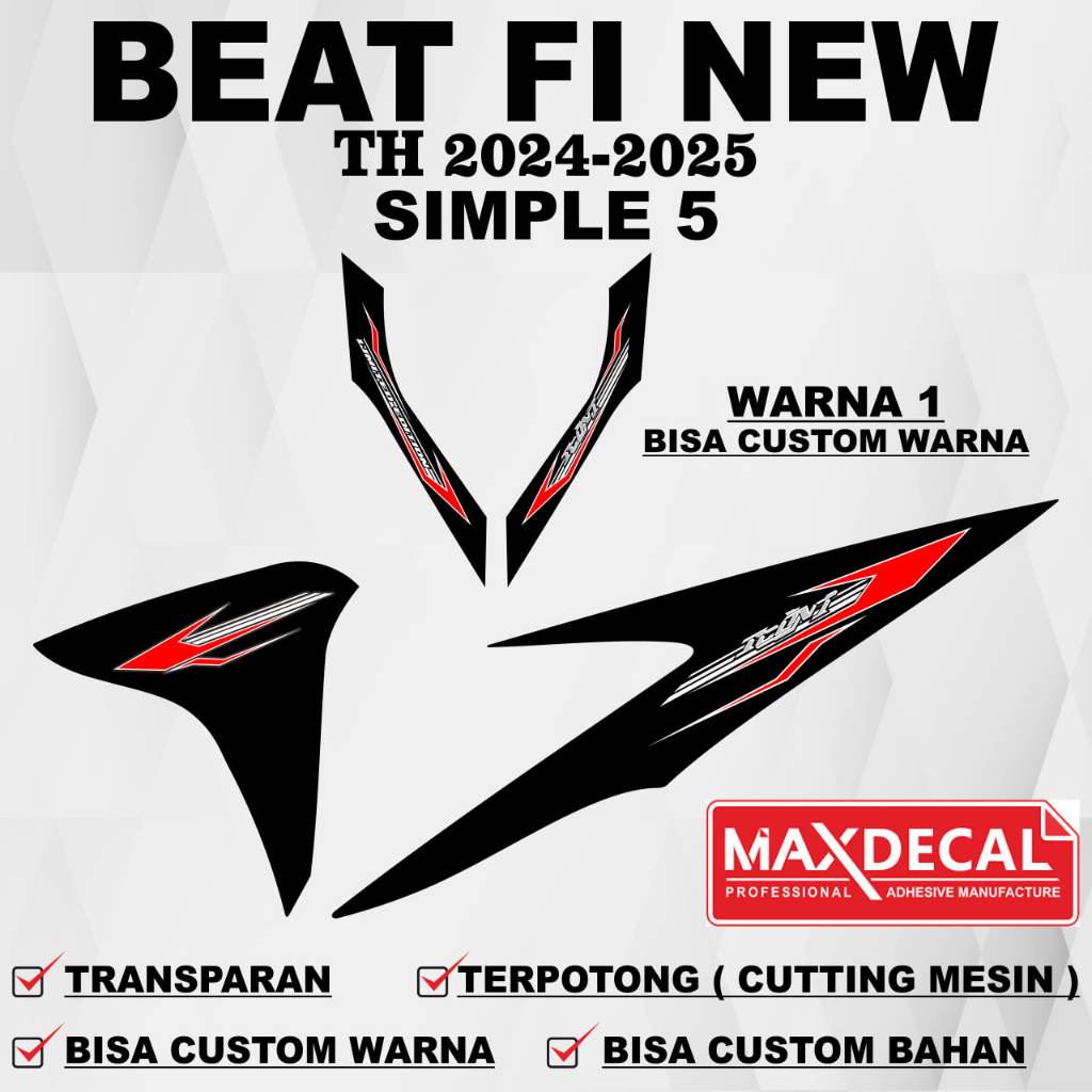 Jual Stiker Beat Fi 2025 / Striping Beat Fi 2025 / Stiker Sticker Decal ...