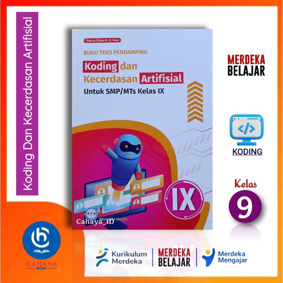 Jual Penerbit GOS Buku Koding Dan Kecerdasan Artifisial Untuk SMP/MTs Kelas 9 Kurikulum Merdeka ...
