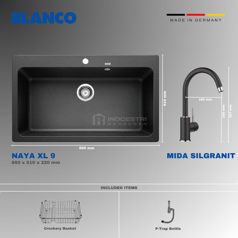 Jual Kitchen Sink Blanco Naya XL 9 Silgranit + Mixer Tap Mida Silgranit ...