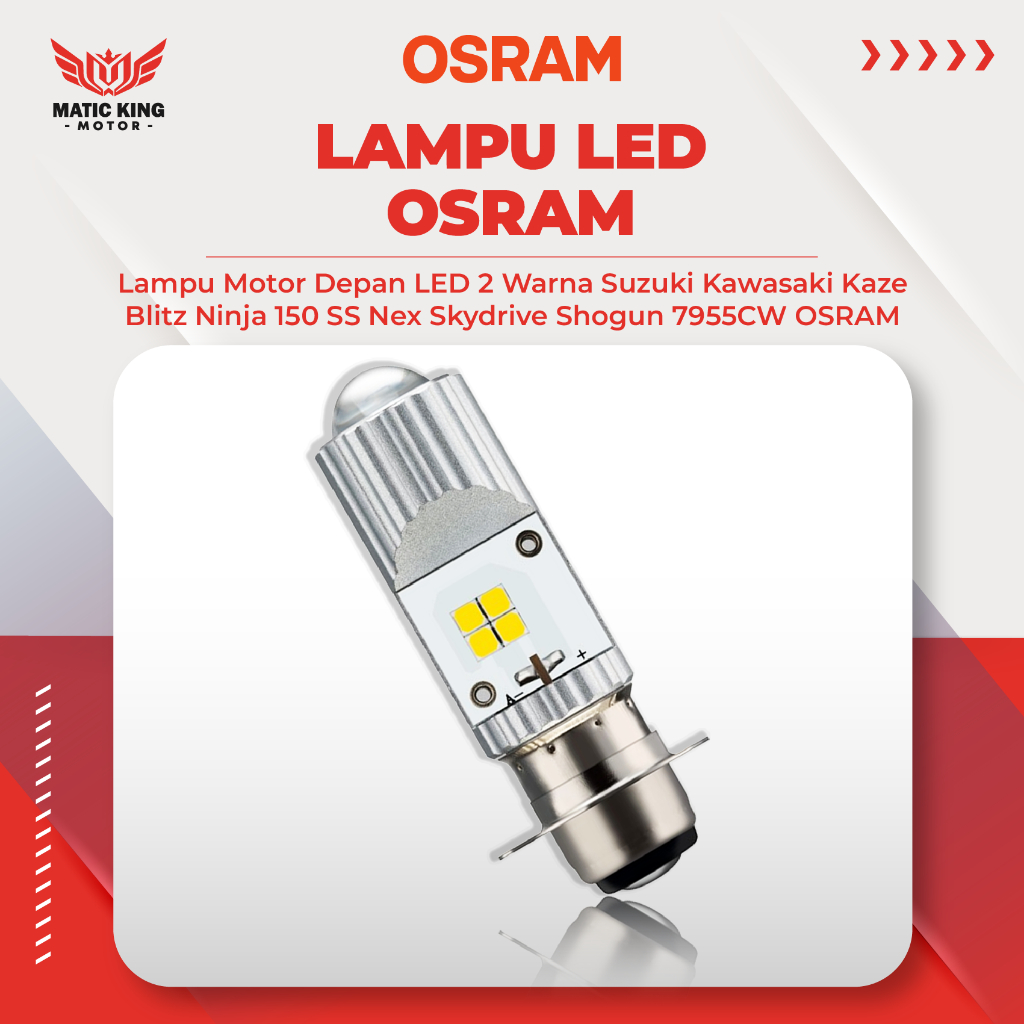 Jual OSRAM Lampu LED Depan Motor Satria Nex Spin Smash Shogun Skywave ...