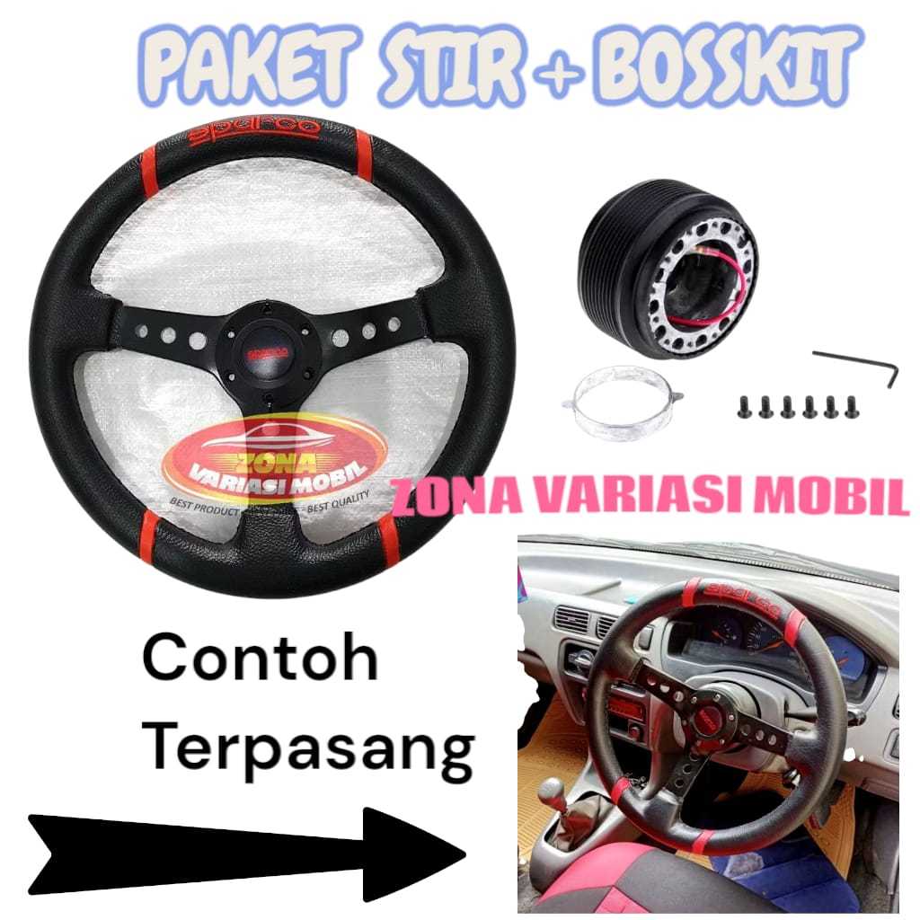 Jual PROMO Setir Steer Stir Mobil semi celong SPaco universal Full ...