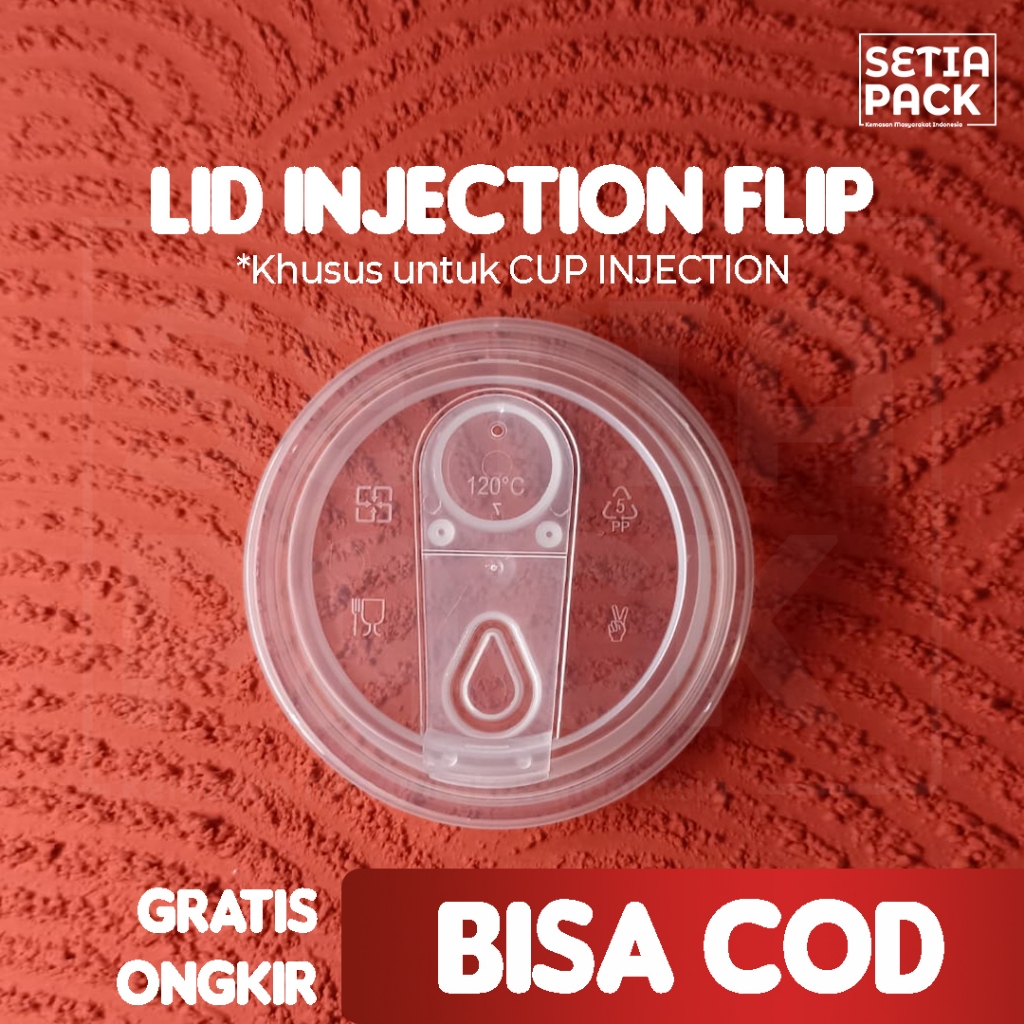 Jual Lid Tutup Cup Injection Flip 12oz 14oz 16oz 22oz 24oz Per Pack ...