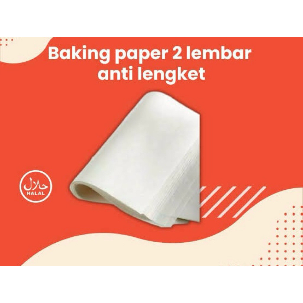 Jual Baking Paper white 40 cm x 60 cm / 2 Lembar | Shopee Indonesia