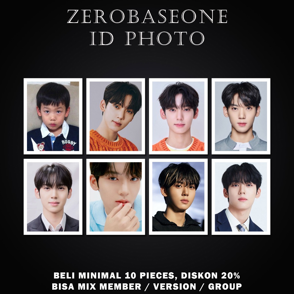 Jual ID PHOTO ZEROBASEONE PAS FOTO ZEROBASEONE PHOTOCARD ZEROBASEONE ID ...