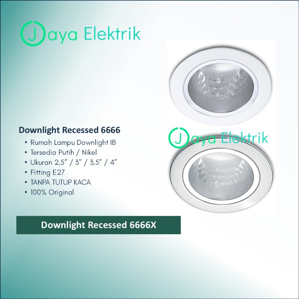 Jual PHILIPS Downlight 66662 Recessed White Putih Nikel Silver Max 9 watt - Rumah Lampu 3" 3 ...