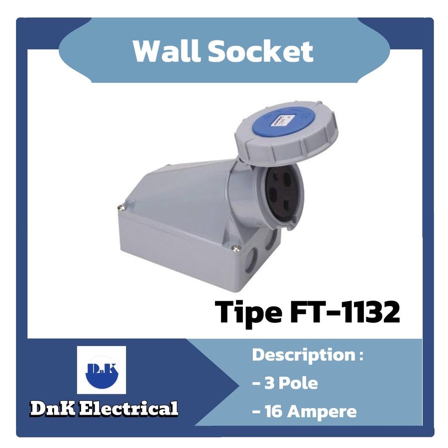 Jual Wall Socket Fort Tipe FT-1132 3 Pole 16A Soket Dinding | Shopee ...