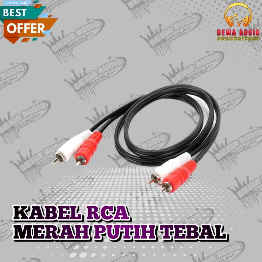 Jual Kabel RCA to RCA tebal 1,5m | Shopee Indonesia