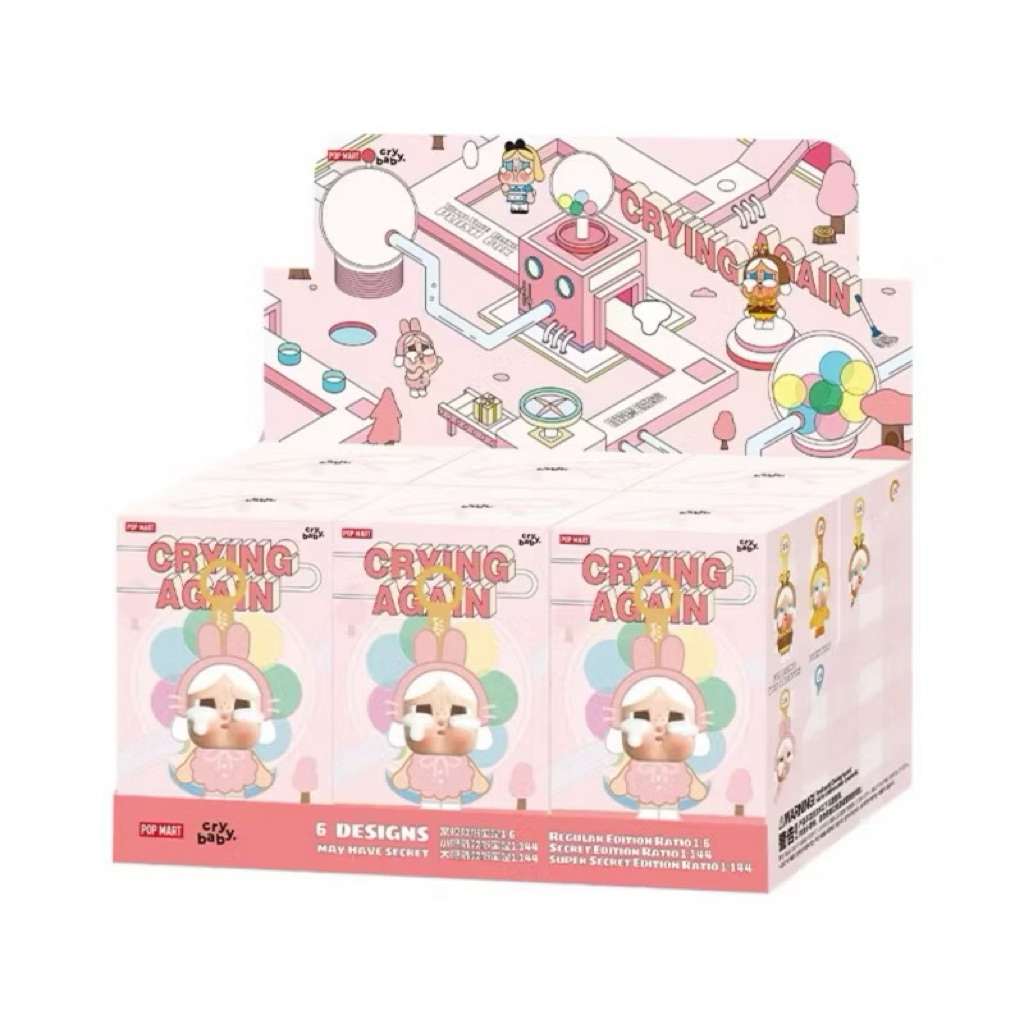 Jual labubu v3 crying again wholeset popmart cosmetic pouch | Shopee ...
