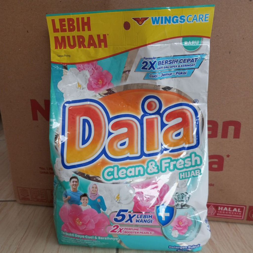 Jual DAIA DETERJEN BUBUK CLEAN & FRESH HIJAB 800GR | Shopee Indonesia