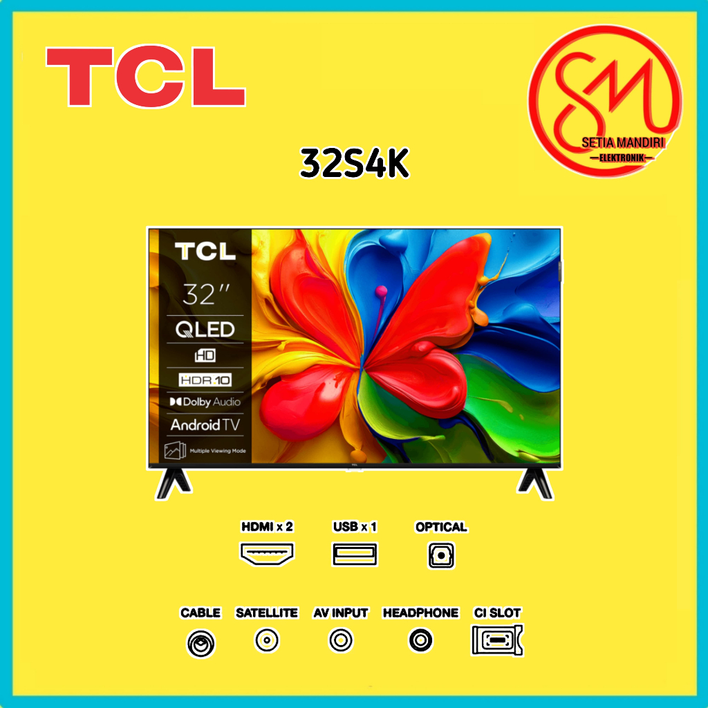 Jual TCL Smart Google TV QLED 32 40 & 43 Inch S5K & S4K FHD HDR10 WiFi USB HDMI Digital DVB-T2 ...