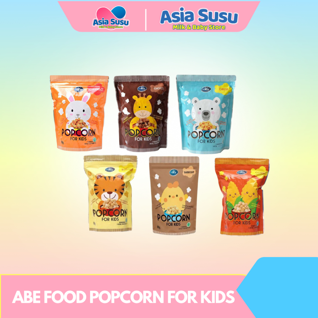 Jual Abe Food Popcorn For Kids Snack Anak 80 Gram | Shopee Indonesia
