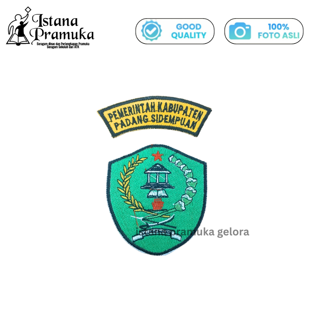 Jual Badge Logo/Atribut PEMERINTAH KABUPATEN PADANG SIDEMPUAN BORDIR ...