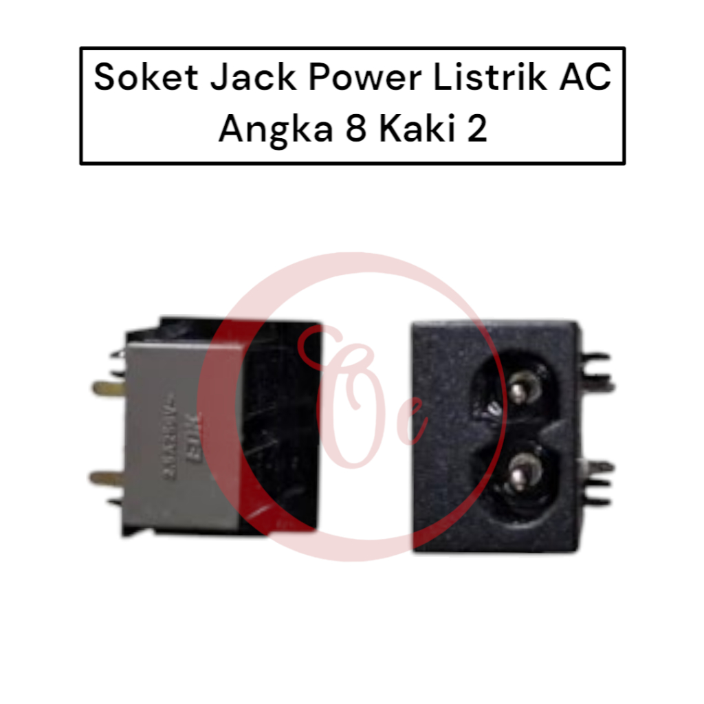 Jual Soket Jack Power Listrik AC Angka 8 2.5A 250V | Shopee Indonesia
