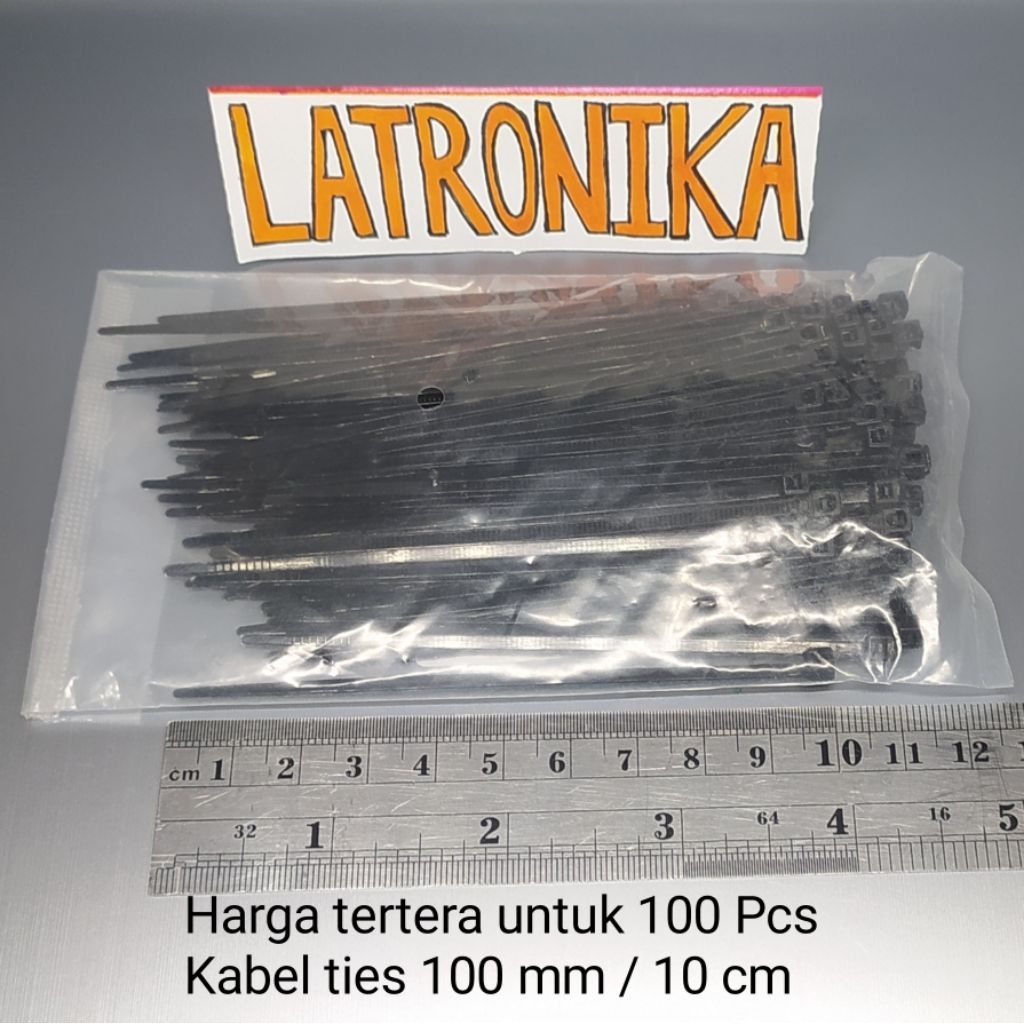 Jual Kabel Ties 10Cm Cable Tie 100mm Pengikat Kabel Kantong Insulock ...