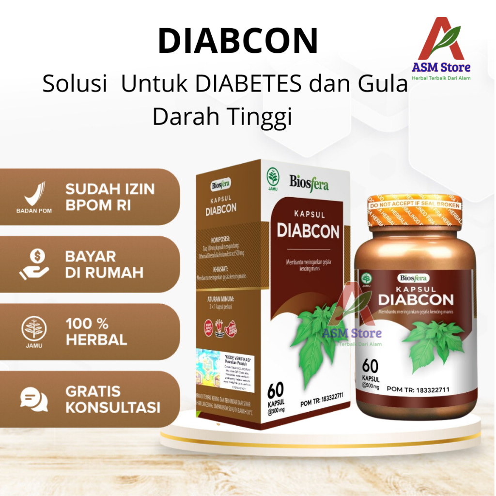 Jual Kapsul DIABCON Mengatasi Diabates Dan Guladarah | Shopee Indonesia