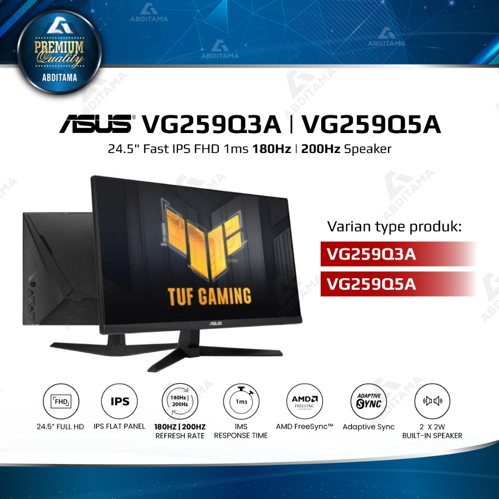 Jual Monitor LED Gaming ASUS VG259Q3A 180Hz | VG259Q5A 200Hz 24.5 Inch ...