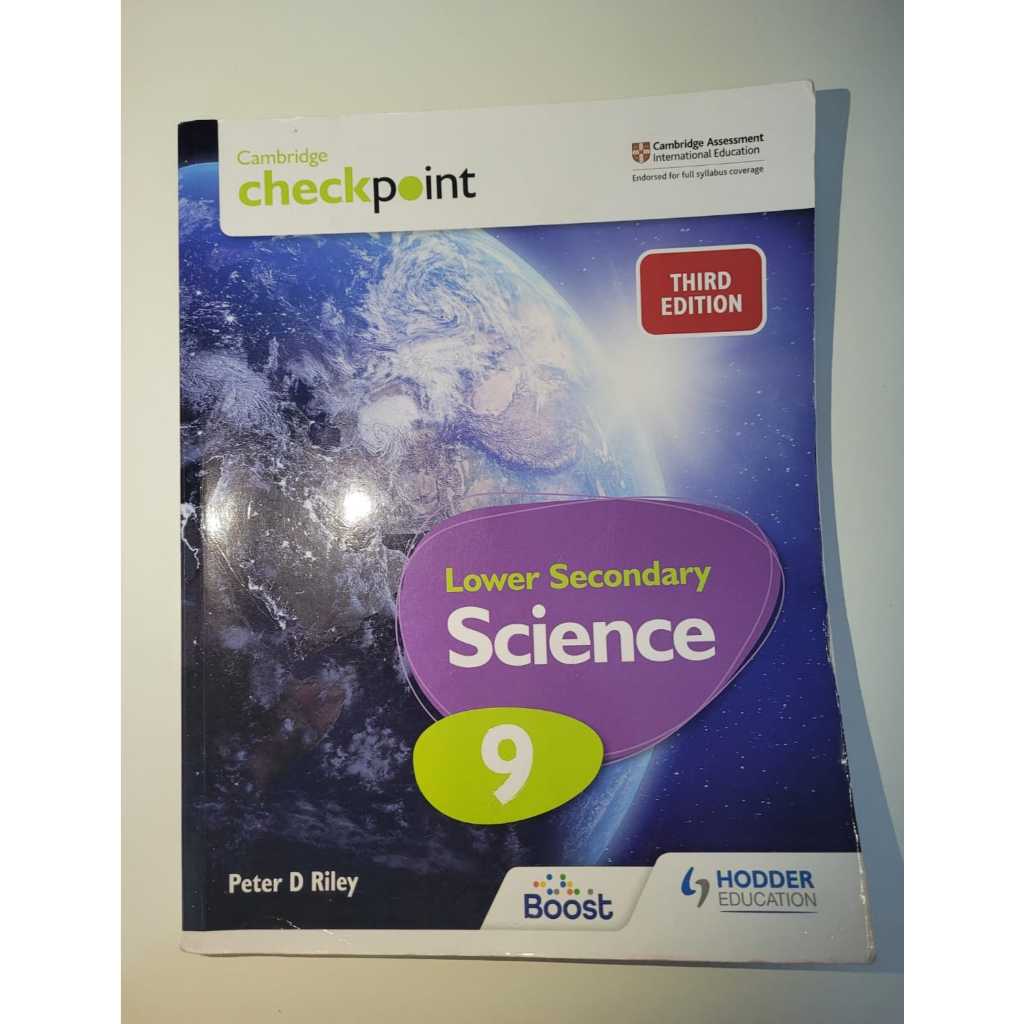 Jual Cambridge Checkpoint Lower Secondary Science 9 Textbook | Shopee ...