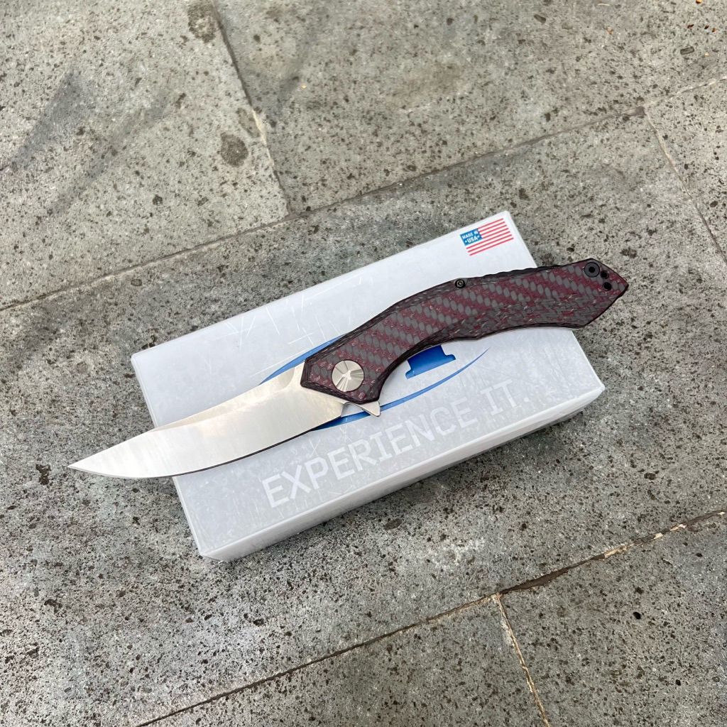 Jual Zero Tolerance ZT 0462 Sinkevich 20CV Flipper Knife Red Carbon ...