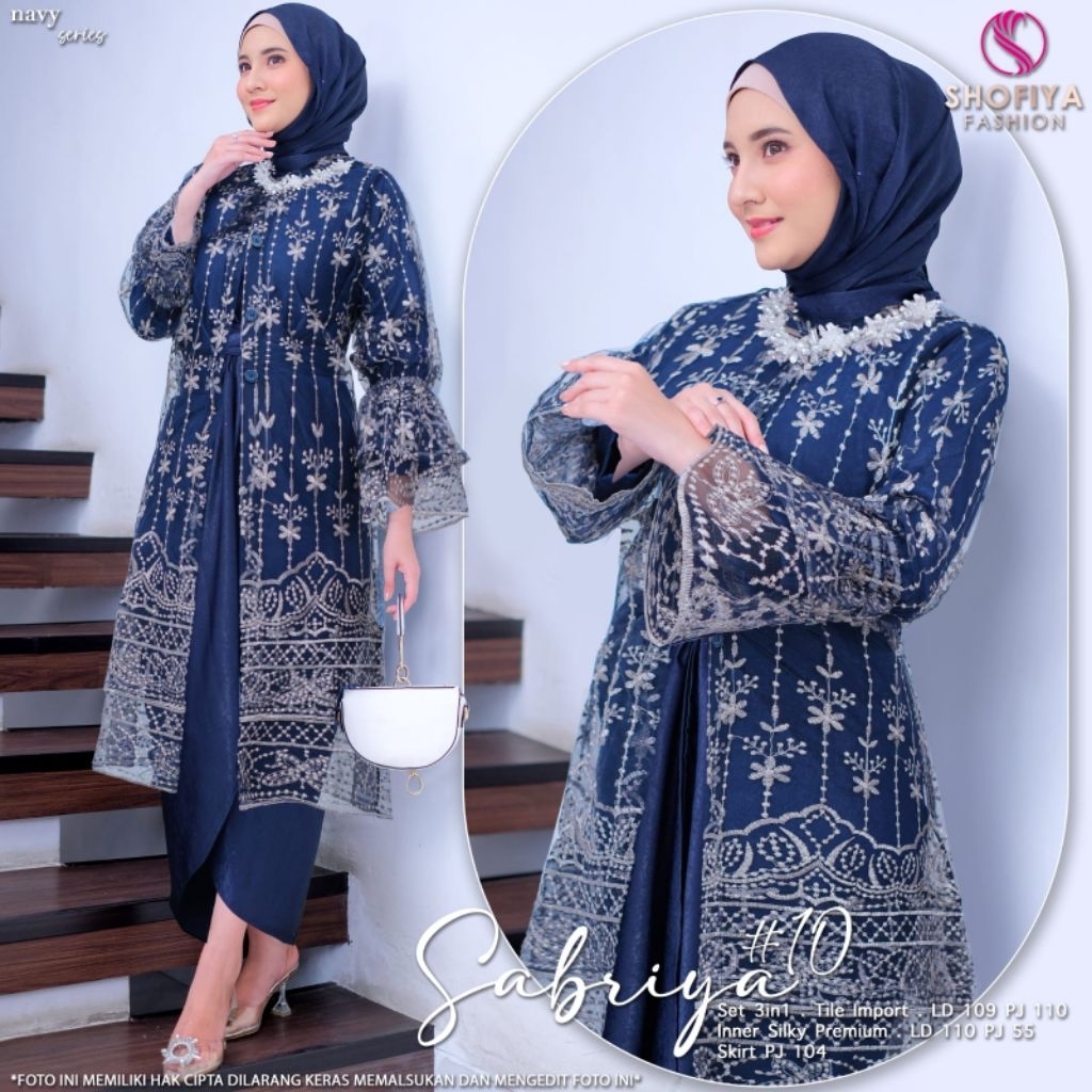 Jual SET DRESS BRUKAT KONDANGAN BERNADYA • SABRIYA BY SHOFIYA | Shopee ...